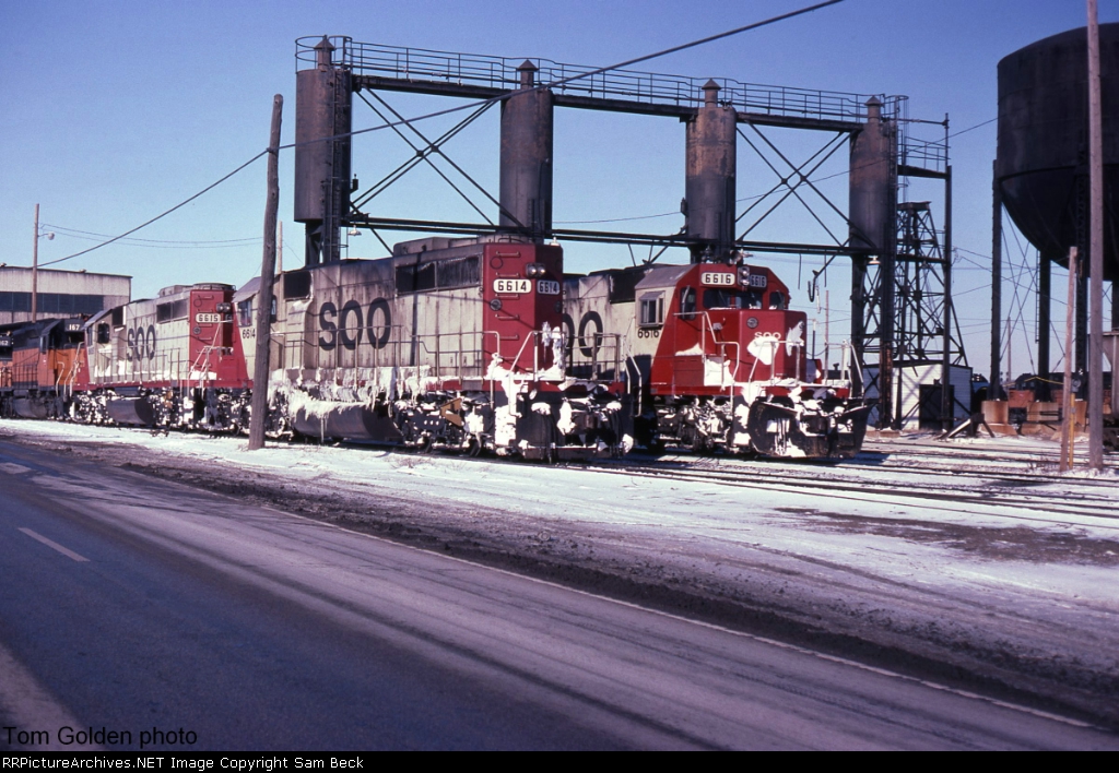 SOO 6614, 6615, and 6616 After the Snow